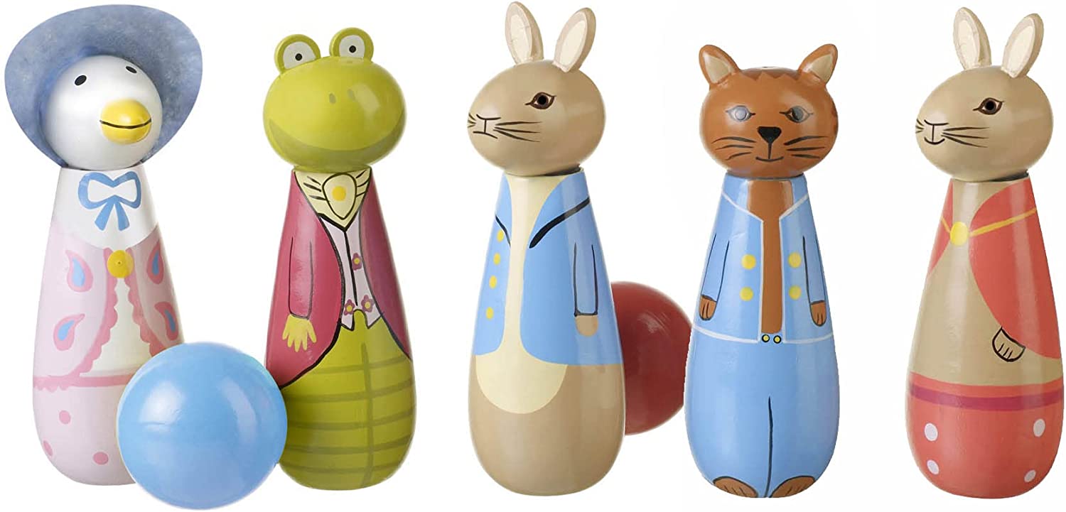 Peter Rabbit wooden bowling
